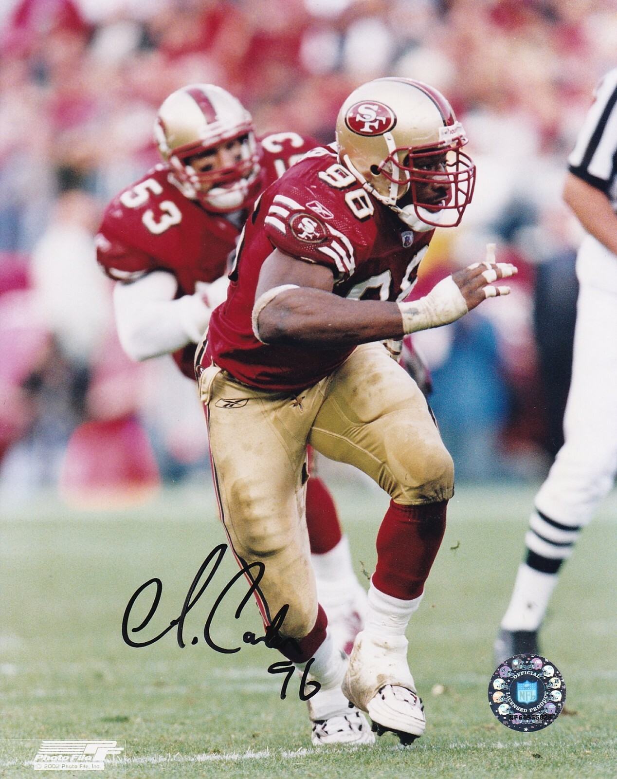 SAN FRANCISCO 49ers ANDRE CARTER AUTOGRAPHED 8 X 10 PHOTO w COA | eBay