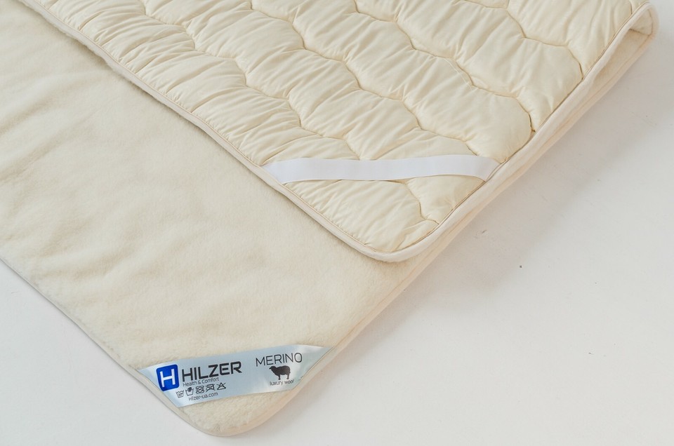Organic Merino Wool Mattress Topper, Woolmark/eco friend white soft ...
