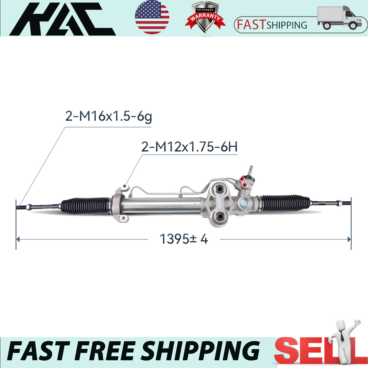 Power Steering Rack & Pinion For Chevrolet Silverado 1500 Crew Cab ...