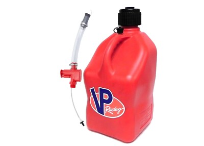VP Racing Red Square 5 Gallon Race Fuel Jug Gas Can + VP Trigger Hose ...