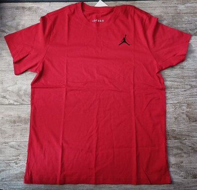Jordan Jumpman Embroidered T-Shirt DC7485-687 Gym Red/Black Men's Size ...
