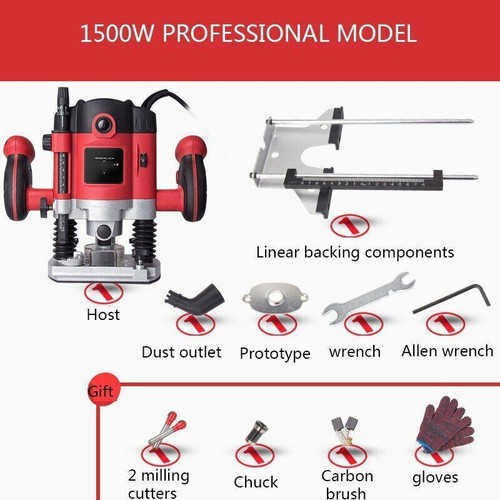 220V/1500W Multifunctional Electric Wood Milling Engraving Machine ...