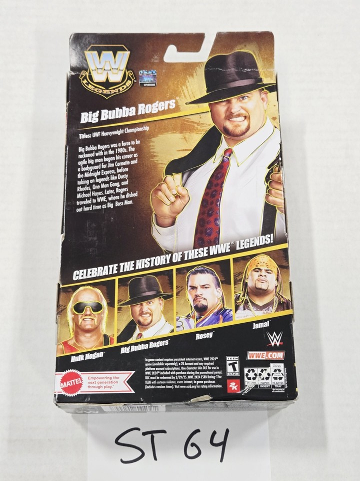 WWE Big Bubba Rogers action figure Elite Legends Series 23 Sealed 2024 ...