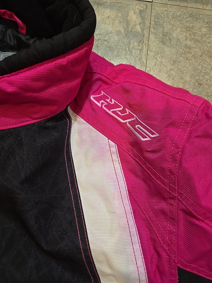 Women's XL HJC Pink Snowmobile Ski Jacket Coat Full Zip | eBay