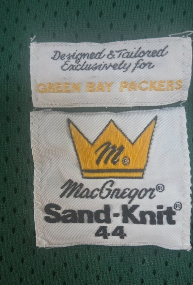 RARE 1987-89 NFL GREEN BAY PACKERS GAME JERSEY w/LETTER of AUTHENTICITY ...