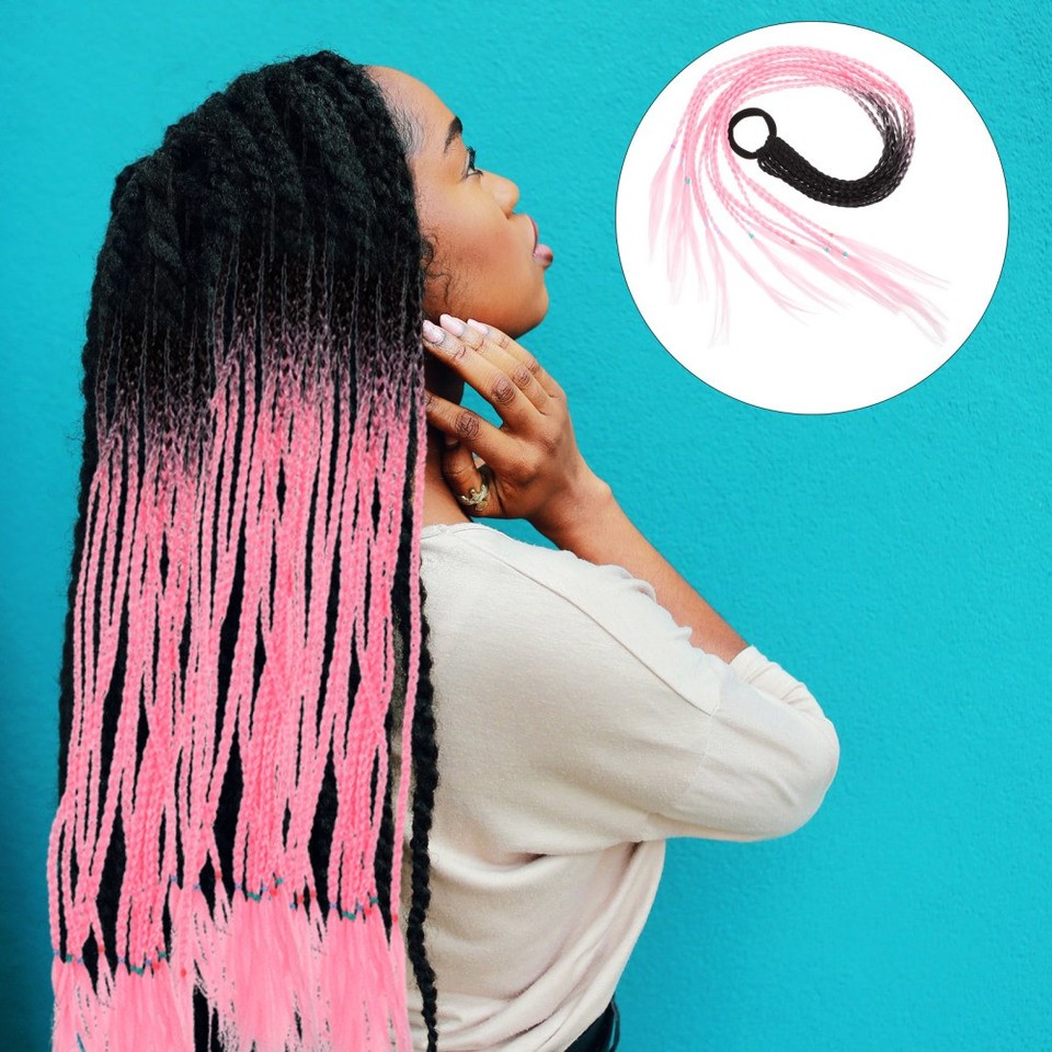 Hair Extension Braid Crochet Colorful Crochet Braid Hair Piece | eBay ...