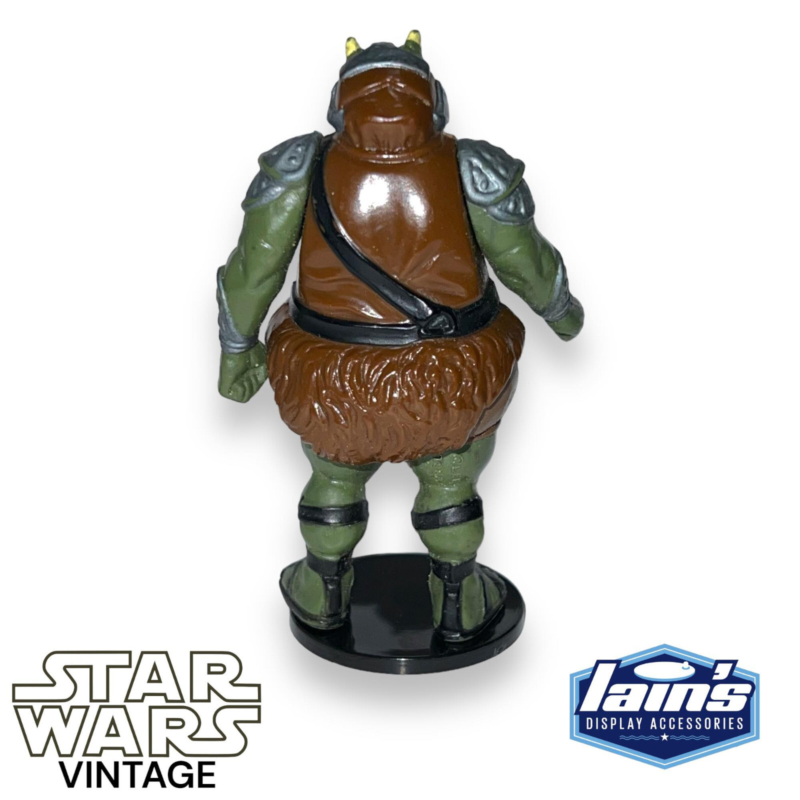 40 x Black 1.5" Vintage Star Wars Figure Display Stands - Wide stance ...