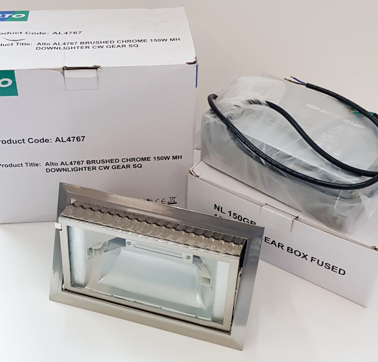 Brushed Chrome MH Downlight Adjustable Ceiling Recessed Shop Display ...