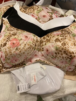 Lunaire Wire Free Seamless Bra Foam Lined 1431 PLUS Sizes 38,44B,48G 50 ...