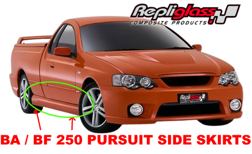 SIDE SKIRTS + TUB PODS for FORD FALCON BA BF UTE GT FPV 250 XR6 XR8 ...