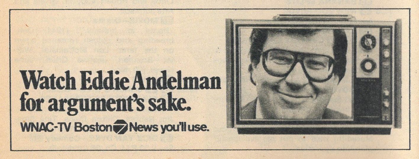 1975 TV GUIDE NEWS AD~WATCH EDDIE ANDELMAN FOR ARGUMMENT'S SAKE~Sports ...