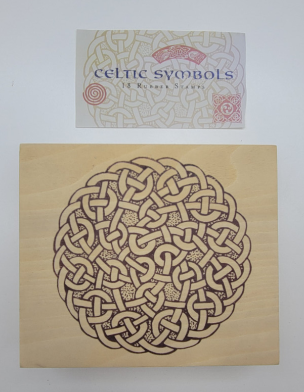 18 Celtic World Symbols Rubber Stamps Set Jim Paul 24 Pg Booklet Wood ...