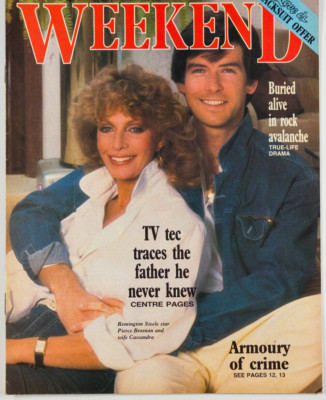 PIERCE BROSNAN CASSANDRA HARRIS ROY MARSDEN REMINGTON STEELE UK Weekend ...