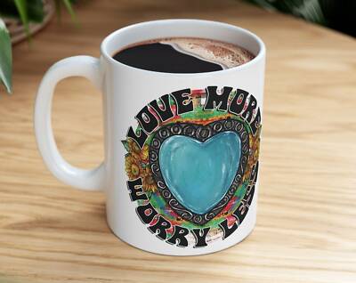 Love More Worry Less Coffee Mugs Valentine's Day Coffee Mug Valentine ...