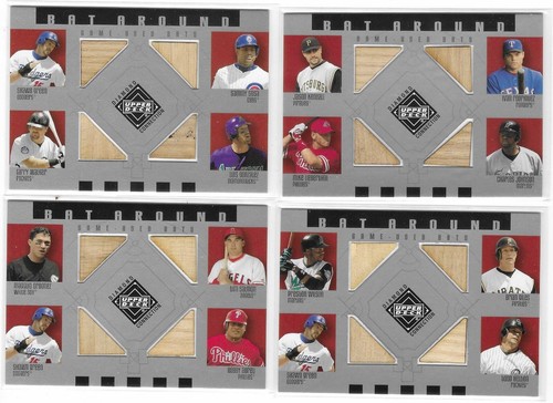 2002 Upper Deck Diamond Connection Bat Around Lot of 4,#GSWG,#KRLJ,# ...
