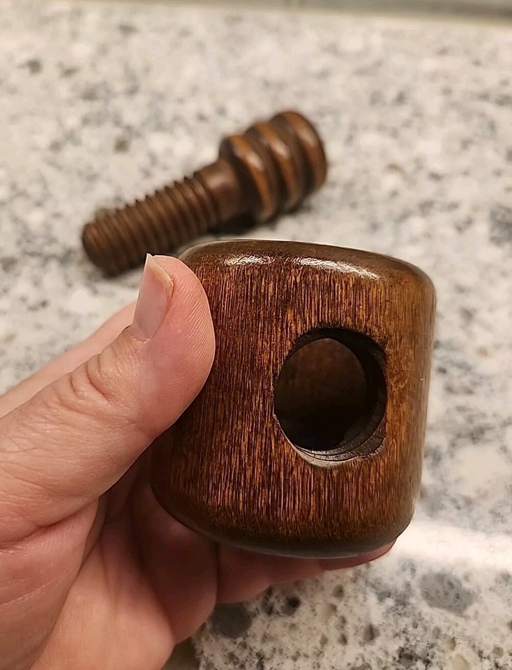 Vintage Nutcracker Solid Walnut Wood Hand Crank | eBay