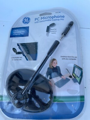 GE PC 2 in 1 Microphone with Detachable Laptop Mic - New in box | eBay