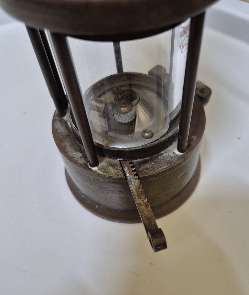 ECCLES WORKING MINERS SAFETY LAMP EXCELLENT CONDITION TRENTHAM COLLIERY ...