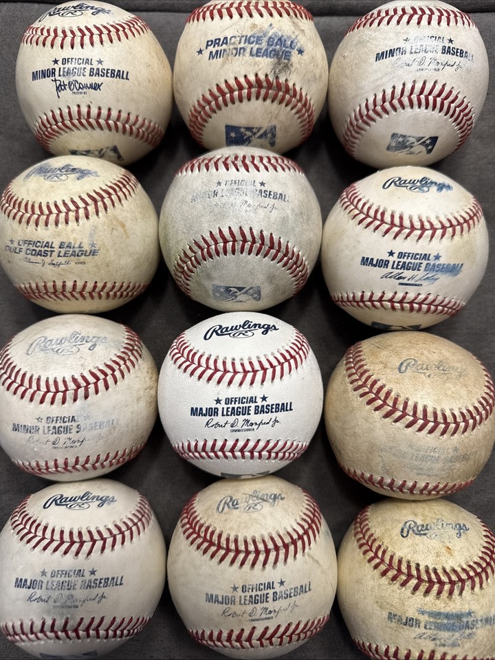 Major Minor League Florida Gulf Baseball Lot Of Dozen 12 Baseballs ...