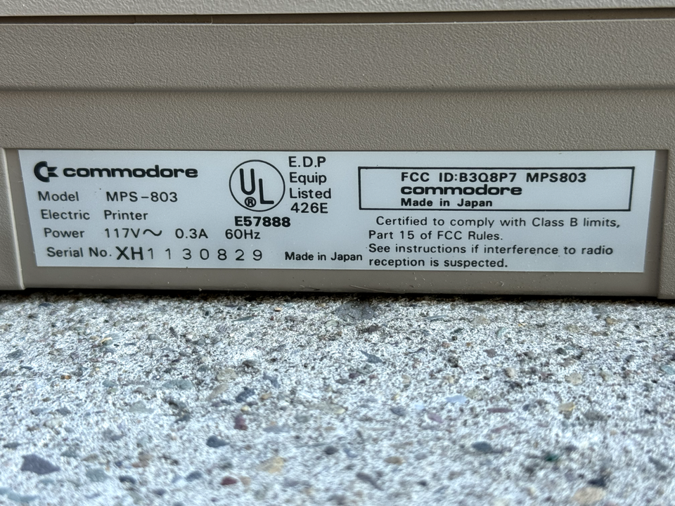 Vintage 1984 Commodore Home Computer 128 Monitor Model 1702 Printer ...