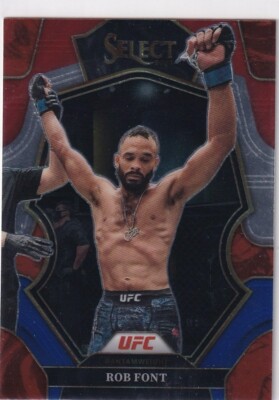 Panini UFC Select 2023 N° 189 Rob Font Rouge Blanc Bleu Niveau Premier ...