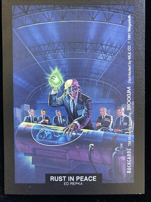 1991 Rock Cards Art Stickers #11 Rust in Peace (Megadeth) Ed Repka ...