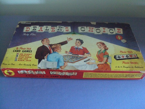 Vintage Dealers Choice Board Card Game 1954 Instructions Transogram | eBay
