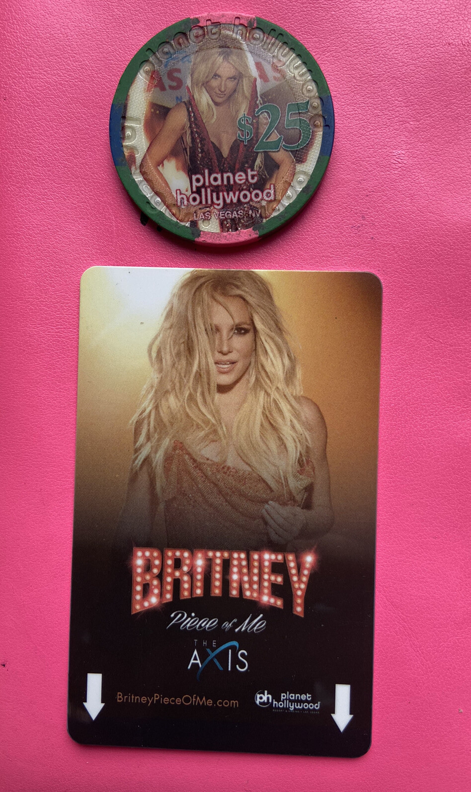 Britney Spears Las Vegas Planet Hollywood Piece of Me $25 Poker Chip ...