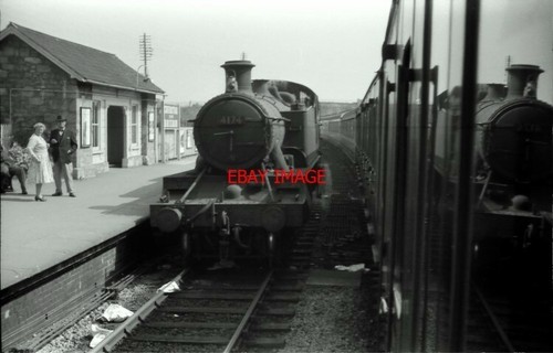 PHOTO GWR 5100 CLASS 2-6-2T 4174 CHURSTON STATION WHERE IT WAS POSSIBLE ...