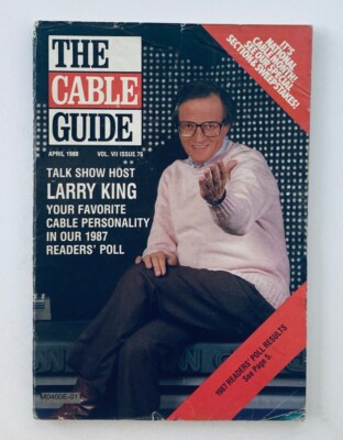 VTG The Cable Guide Magazine April 1988 Vol 7 No. 76 Larry King Cover ...
