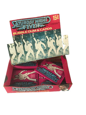 SATURDAY NIGHT FEVER Donruss Wax pack Bubble Gum Cards lot 21 sealed ...