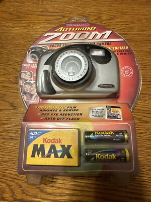 Vintage Kalimar Autowind Zoom Focus Free 35mm Camera NOS Sealed ...