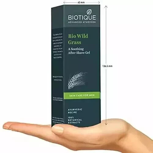 BIOTIQUE Ayurveda BIO Wild Grass A Soothing After Shave Gel For Men ...