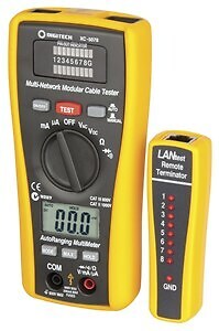 DIGITECH 2 in 1 Network Cable Tester and Digital Multimeter/20M ohm ...