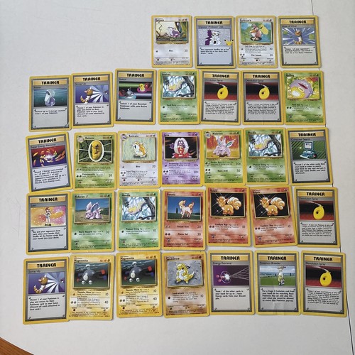 Pokemon TCG Base Set card lot of 32 cards. Vintage Pokemon. Good ...