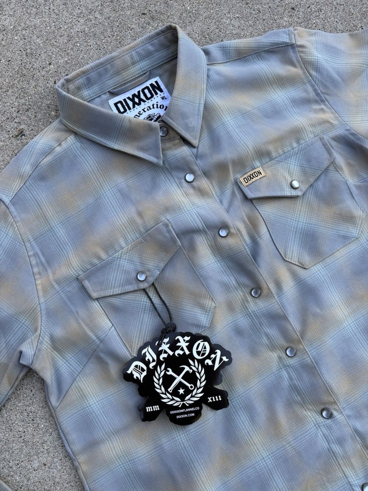 Dixxon Flannel Shirt Mens Medium Generations Pearl Snap Long Sleeve ...