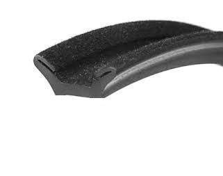 B004-25F Flexible Flocked Rubber Glass Run Channel for Universal RV 25 ...