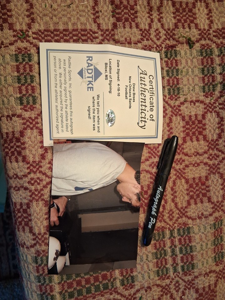 Drew Brees Signed SB XLIV Football “SB XLIV MVP” Psa/Dna Coa | eBay