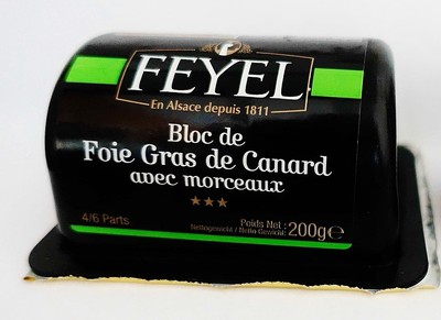 Bloc de Foie Gras d' Canard Entenleber mit Stücken Feyel 200g ! | eBay.de