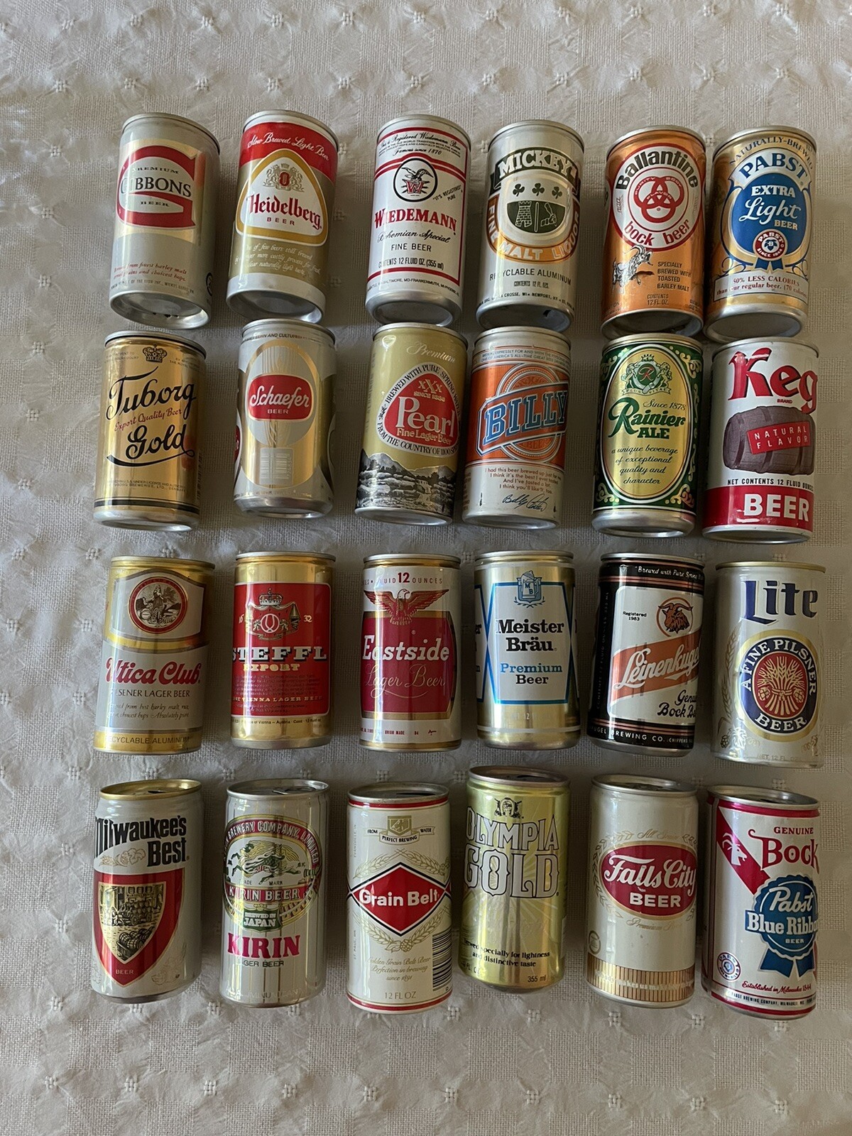 Vintage Lot of 24 Unusual and Different Empty Pull Tab Aluminum Beer ...
