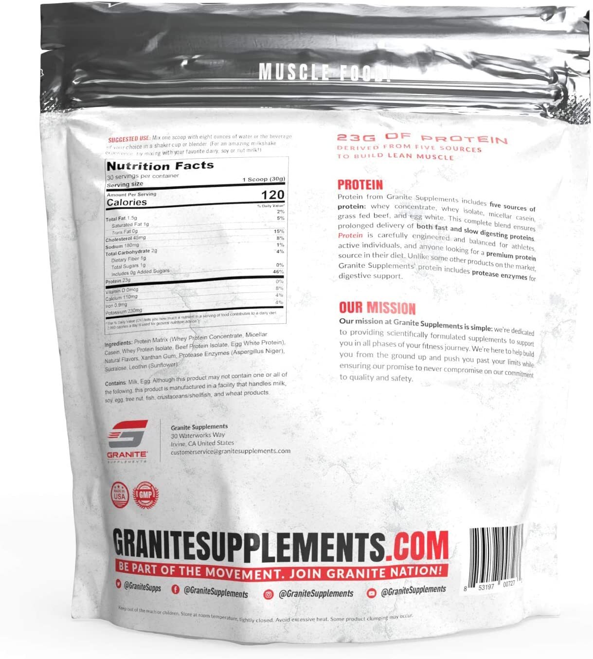 Protein Powder | 30 Servings of Complete Spectrum Protein to Build Lean ...