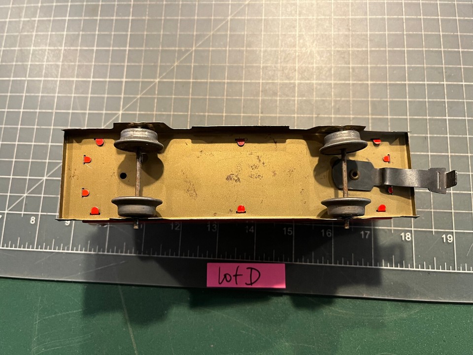 Marx O Train Nickel Plate Road 956 Caboose Tin Litho Tin Plate 4 Wheels ...