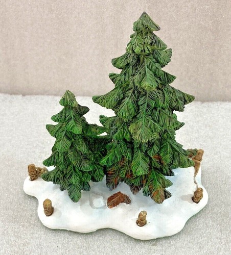 Dept 56 Village Double Pine Trees Figurine ...Christmas | eBay