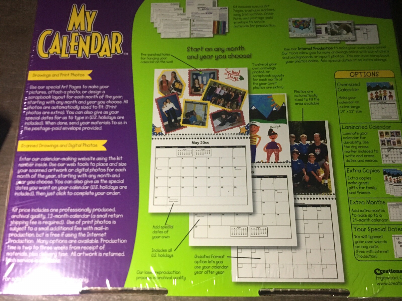 Creations by You My Calendar - Design Your Own Calendar New | eBay