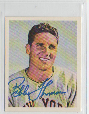 Bobby Thomson 1982 G.S Gallery authentic autographed card Giants | eBay