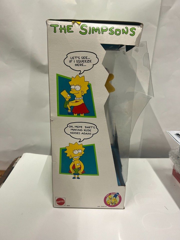 Mattel VINTAGE THE SIMPSONS “REALLY RUDE BART” 12” DOLL new in box Bart ...