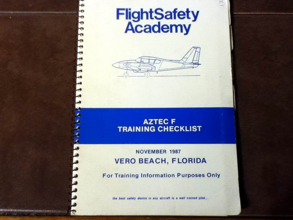Piper Aztec F Checklist | eBay