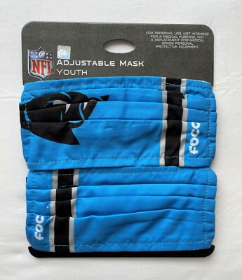 New FOCO Carolina Panthers NFL Adjustable NFL Game Day Youth Face Mask ...