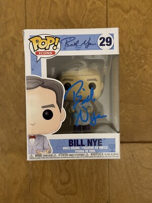 Funko Pop Icons: Bill Nye - Bill Nye The Science Guy #29 Signed PSA | eBay