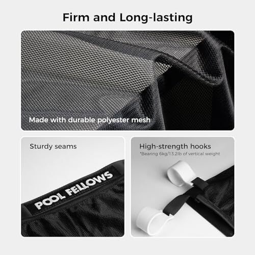 Elastic Mesh Side Pouch for Pool Storage Bin, Net Pocket, Hanging Bag ...